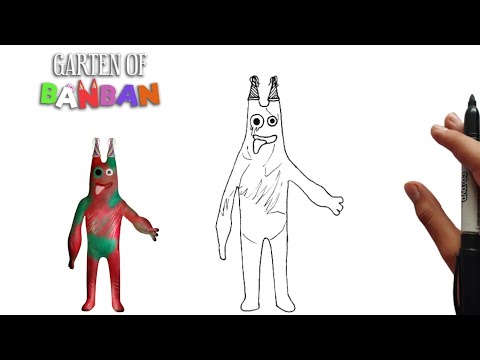 How to draw Injured Banban from Garten of Banban 8 - YouTube