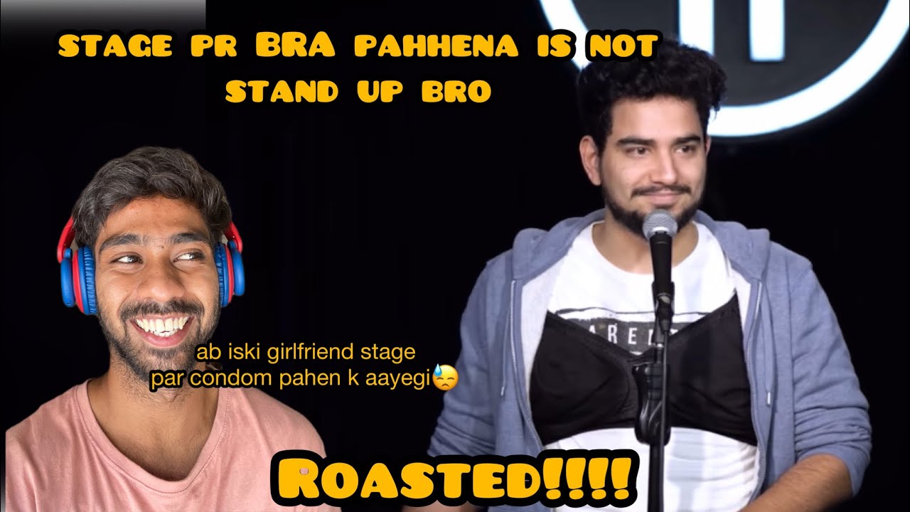 wearing BRA on stage | Samay raina non comedian - YouTube