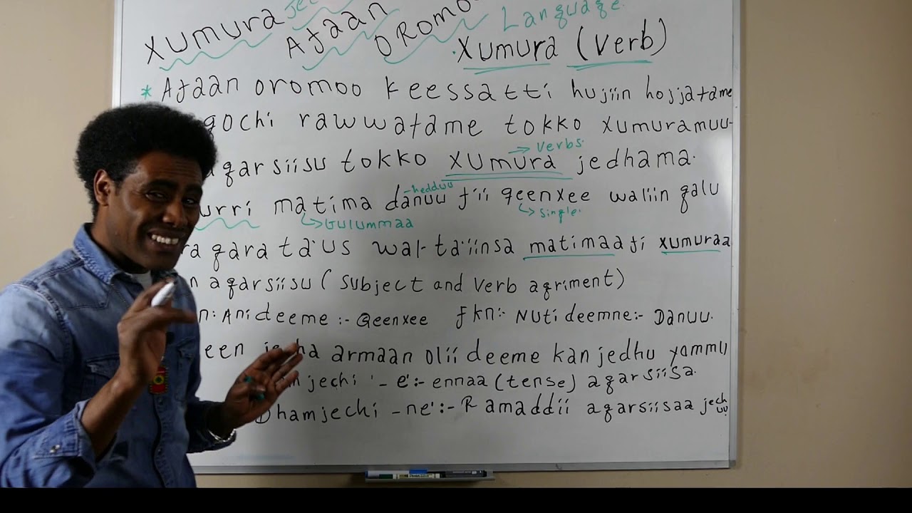 THIS IS THE GRAMMAR OF OROMO LANGUAGE WHICH MEANS THE VERB BY OROMO ...