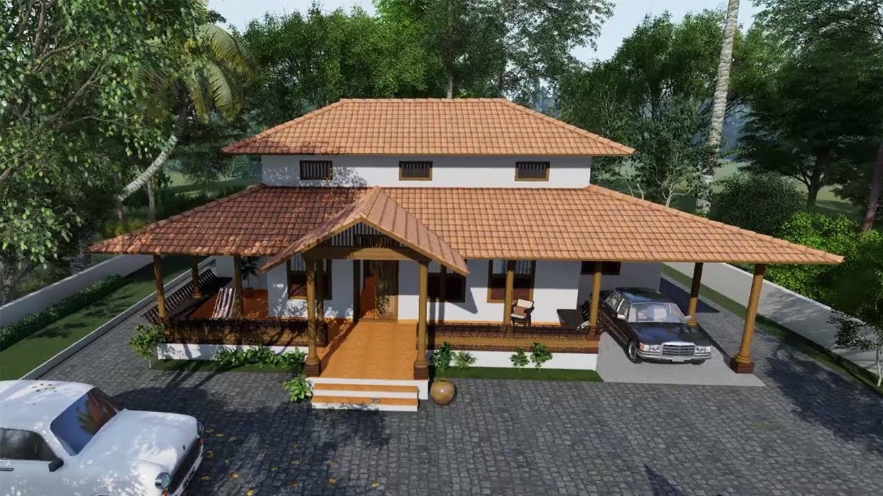 Naalukettu Veedu | Kerala Traditional Style Home (2100 sq.ft) - YouTube