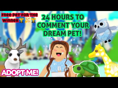 🔴LIVE adopt me YOU HAVE 24 HOURS TO COMMENT YOUR DREAM PET (ROBLOX ...
