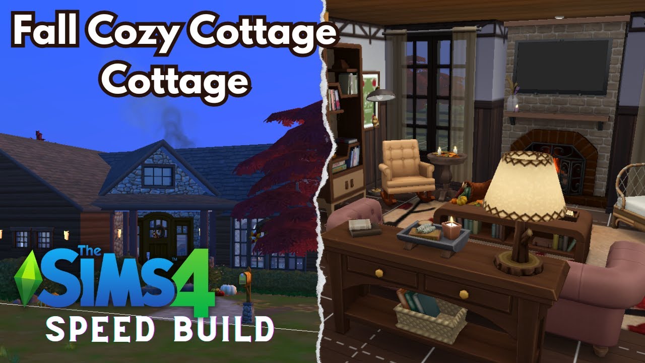 Fall Cozy Cottage- Sims 4 Speed Build - YouTube
