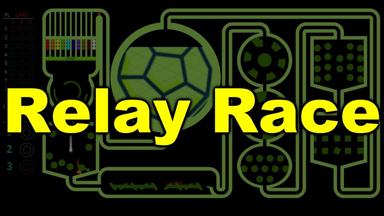 Relay Race - Team Marble Race in Algodoo - YouTube