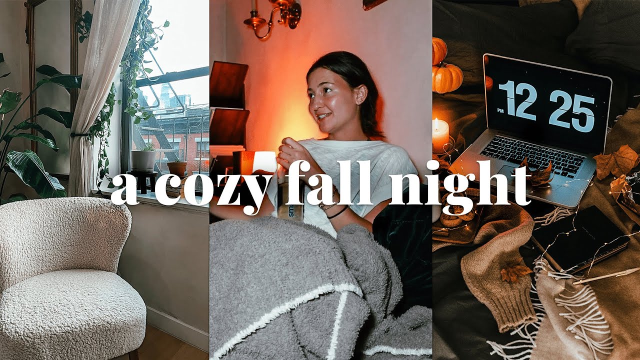 self care night routine: a cozy night in preparing for a long run🕯️🍂 ...