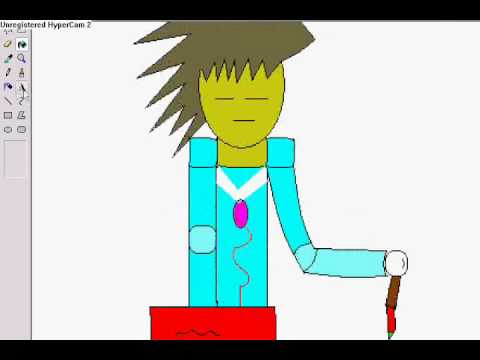 How to draw a Runescape character with MS paint - YouTube