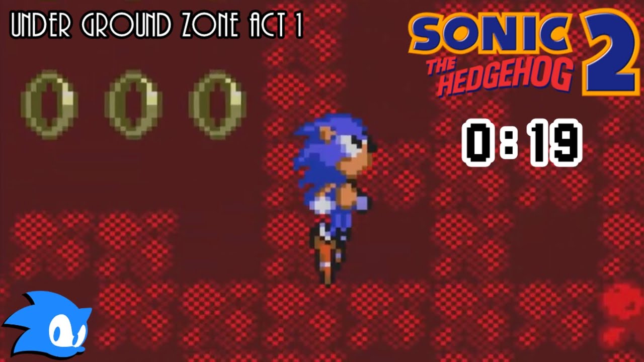 Sonic The Hedgehog 2 (Game Gear): Under Ground Zone Act 1 0:19 [IL ...