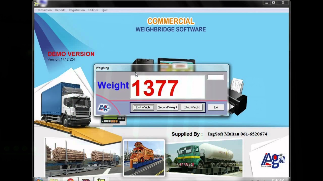 IAG Soft Commercial Weighbridge Software - YouTube
