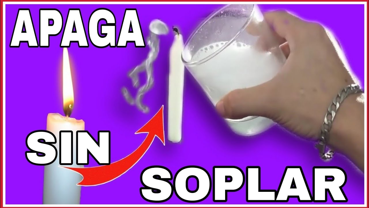 APAGA las Velas SIN Soplar Infalible Vinagre y Bicarbonato EXPERIMENTO ...