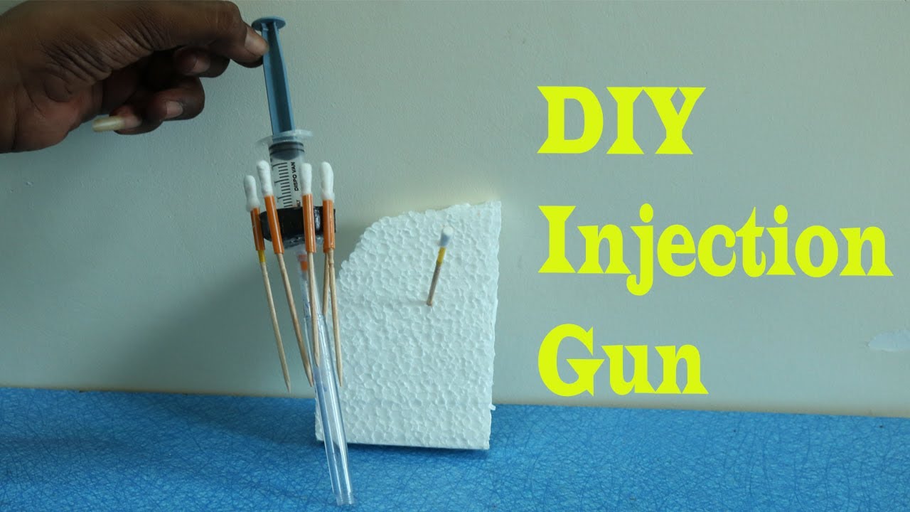 How to make Injection Gun That Shoots Bullets - How to make Gun Using ...