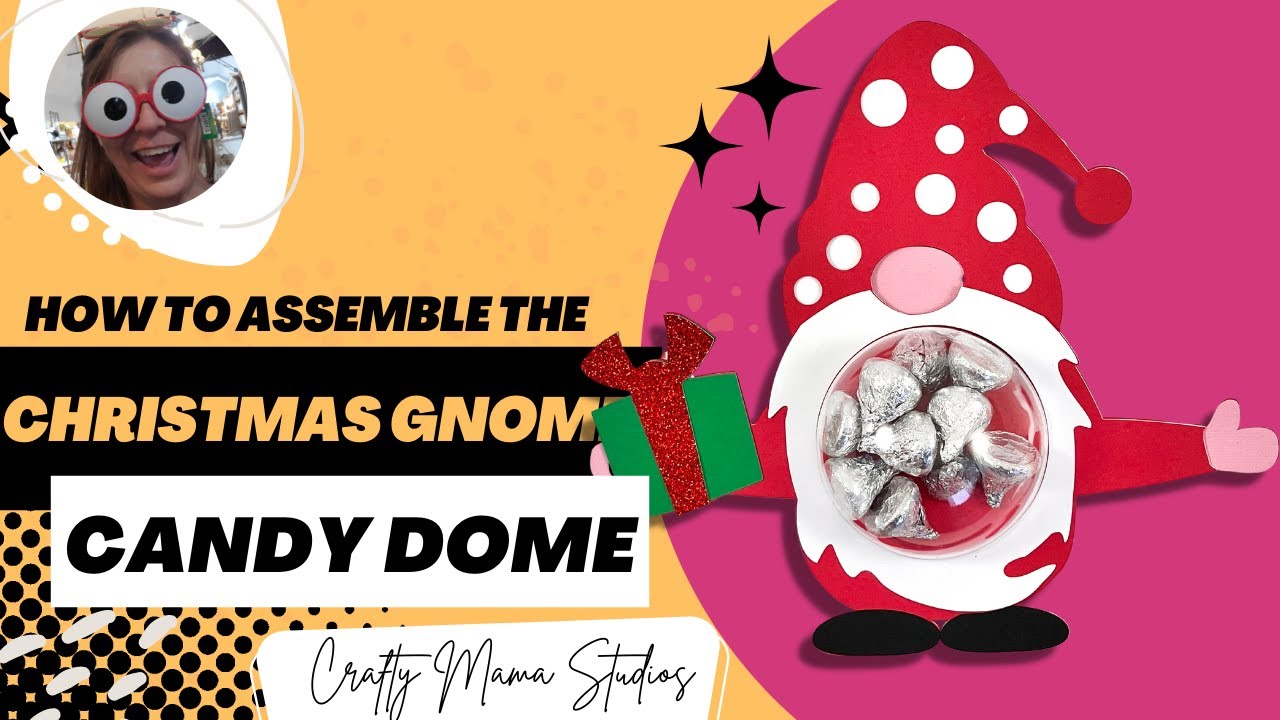 Christmas Candy Crafts, Holiday Gnome Candy Dome Holder - YouTube