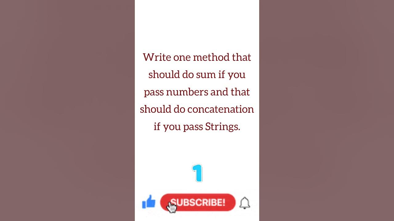 Day 67 Daily Java Interview Question Scjp Ocjp Youtube