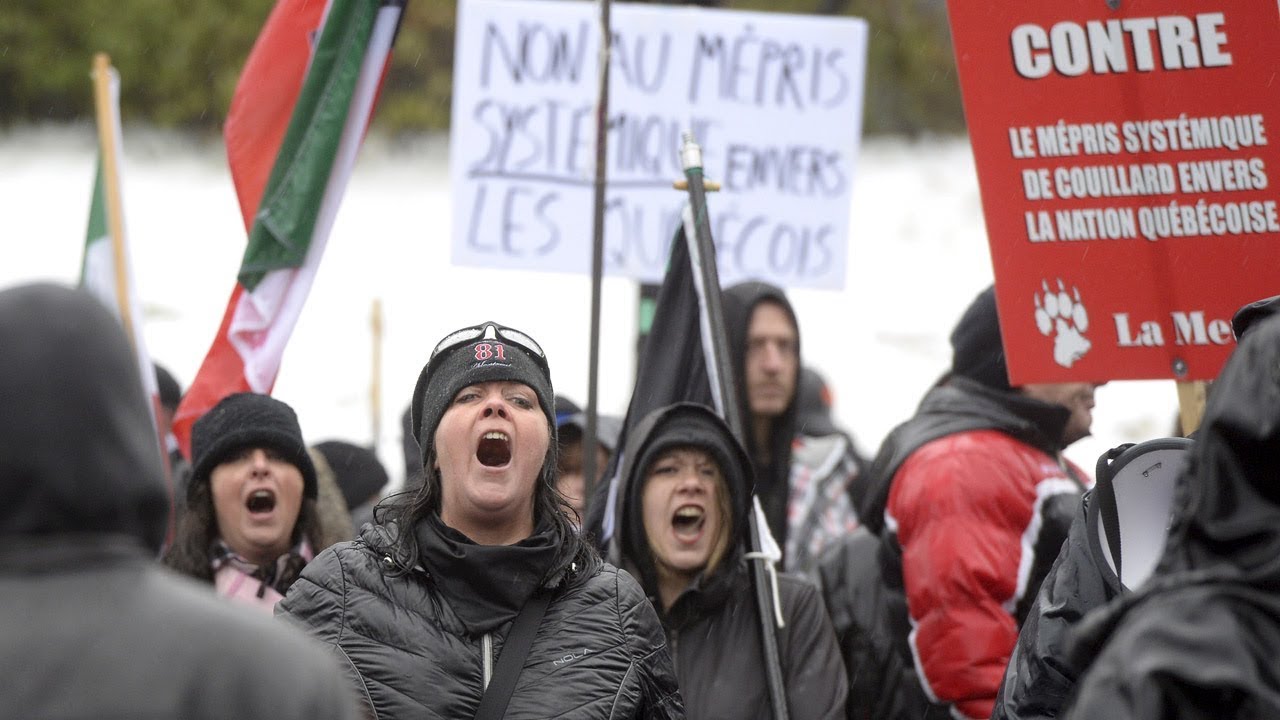 La droite s'affiche à Québec - YouTube