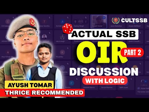 OIR Part 2 by Ayush Tomar | Thrice Recommended| Ex OTA | SSB Interview - YouTube
