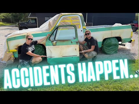 Our old square body Chevy GOT WRECKED!!!! can we fix it?? ***Sun down in Sneedville***