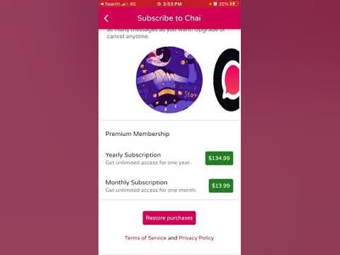 Chai app - 100 MESSAGES LIMIT. How to upgrade? - YouTube