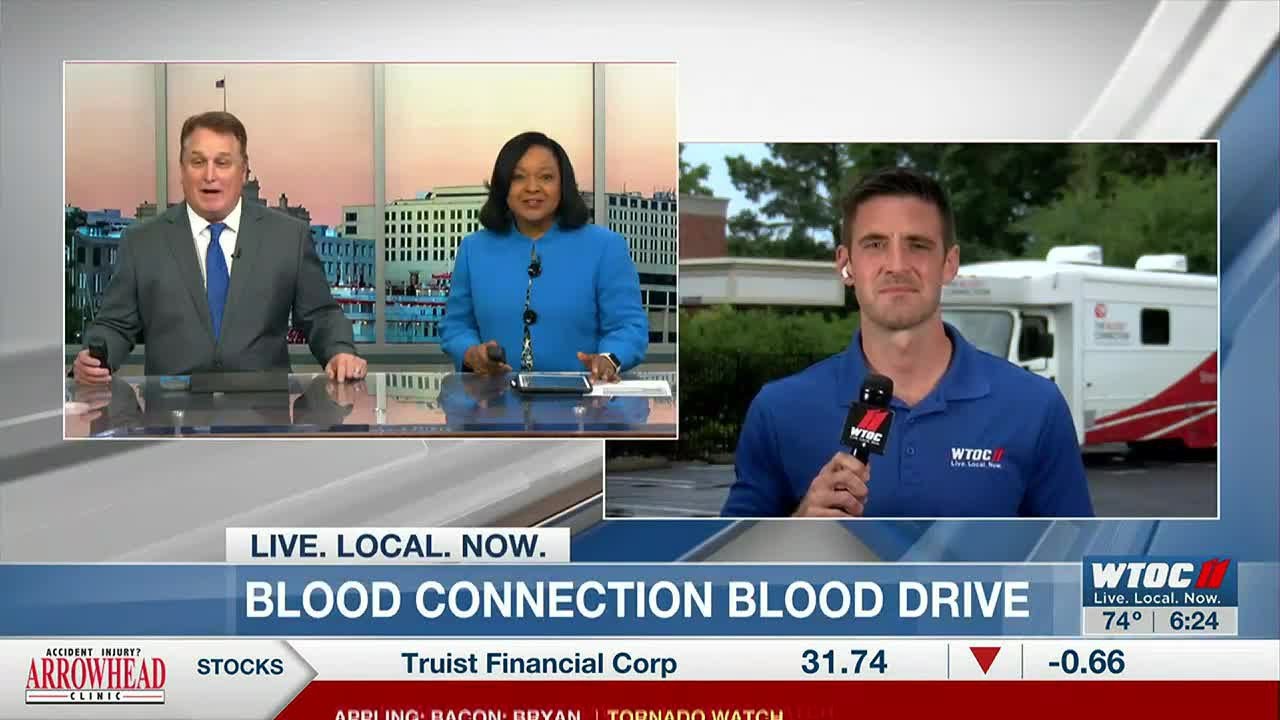 WTOC partnering with Blood Connection for blood drive - YouTube