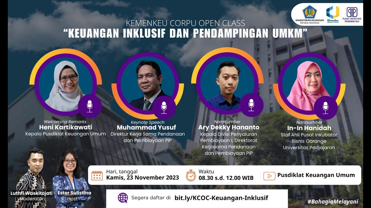 Kemenkeu Corpu Open Class - Keuangan Inklusif dan Pendampingan UMKM - YouTube