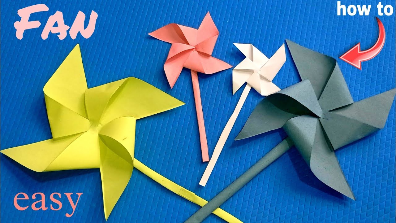 how to make paper fan craft|creative|unique|art|kids|children|school|at ...