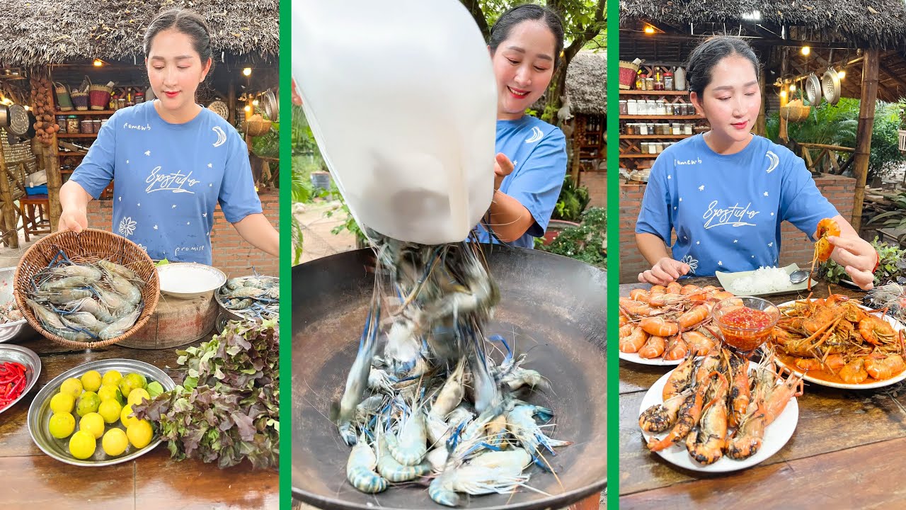 "River Prawn Creamy Recipe" 4 Recipes with Fresh River Prawn Recipe ...