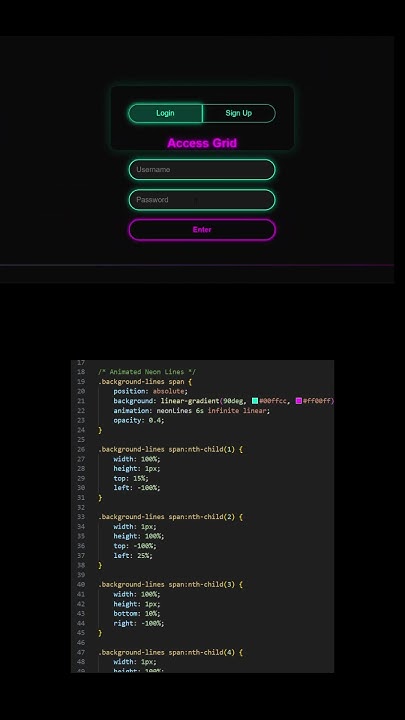 🔥 Neon Glow Login Form | Cyberpunk UI Design | HTML & CSS - YouTube