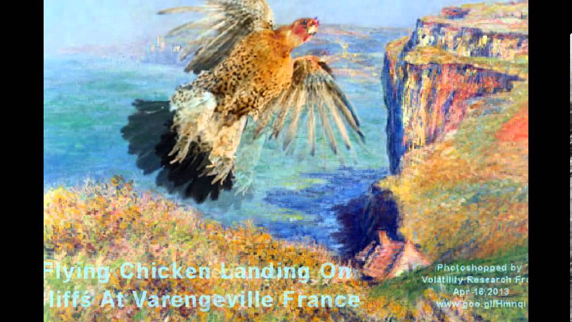 Flying Chicken Landing On Cliffs At Varengeville France - YouTube