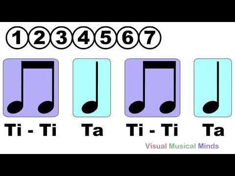 crotchet and quaver, by visual musical mind - YouTube