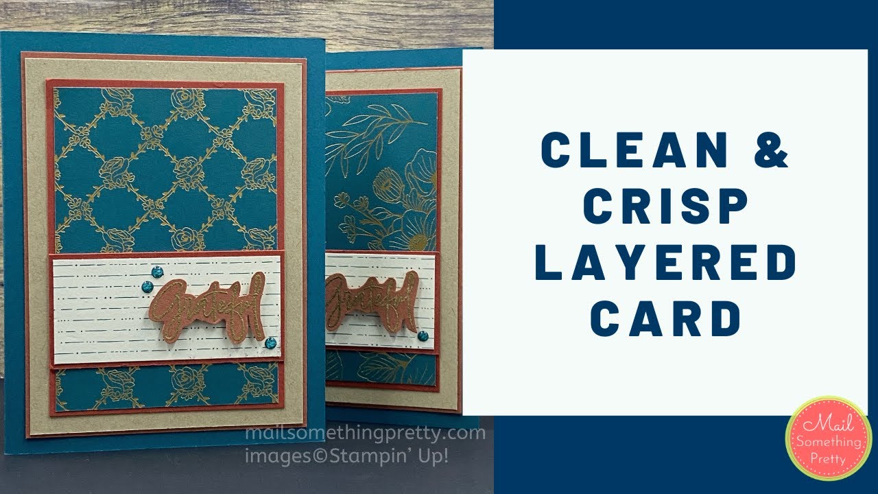 Clean & Crip Layered Card using Iconic Imagery Stamp Set - YouTube