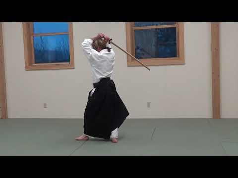 The Japanese Martial Art of Aikido: Aiki Ken (sword) 8 forms, #3 and #4 ...