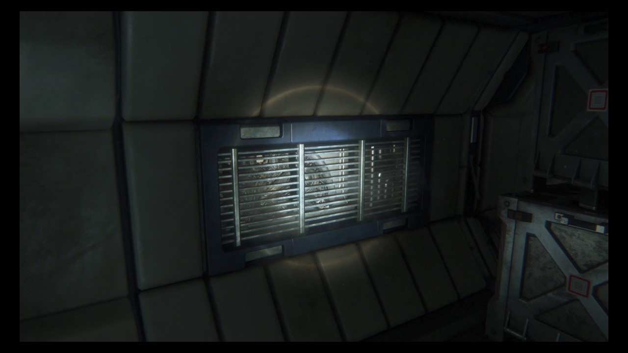 Alien: Isolation - Xenomorph crawling inside air vent. Ricardo takes ...