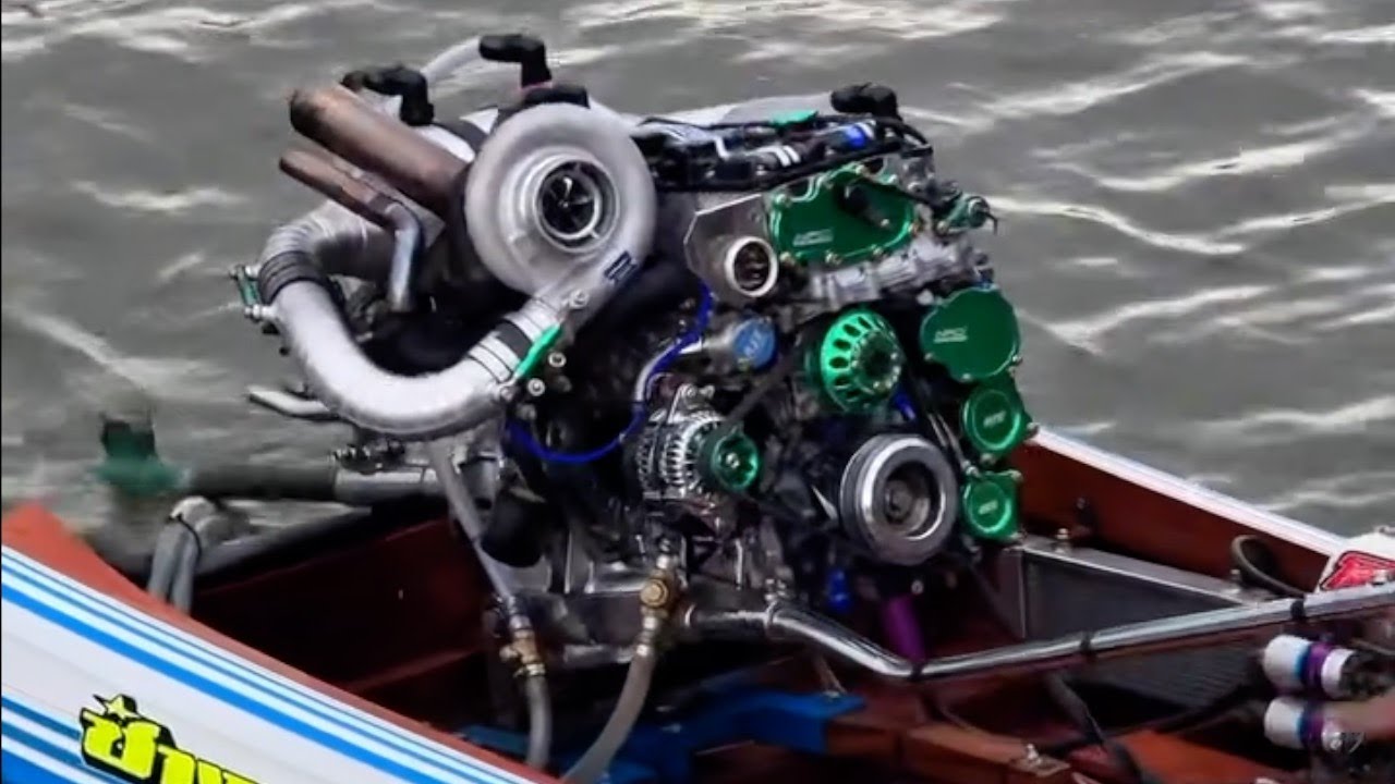 3000cc Bi-turbo 🔥Thailand Long tail Boat Racing #longtailboat - YouTube
