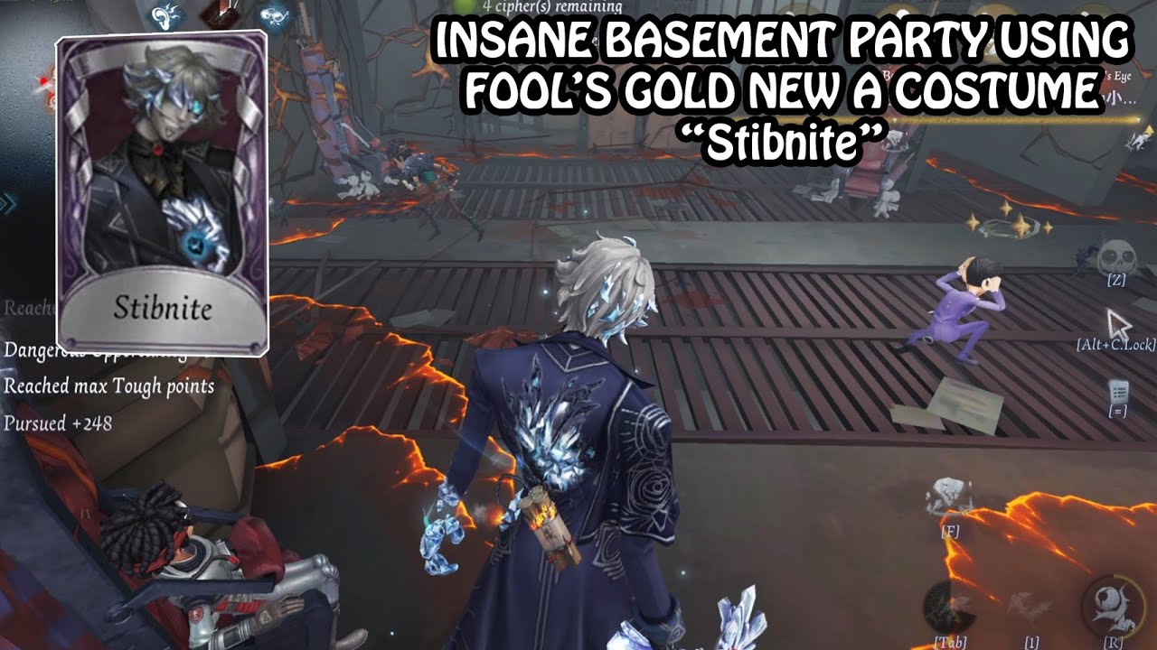 Fool's Gold new A costume "Stibnite" gameplay - Identity V - YouTube