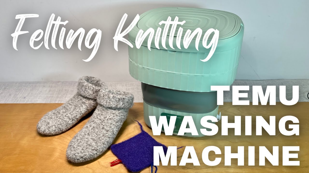 Felting With the Temu Washing Machine - YouTube