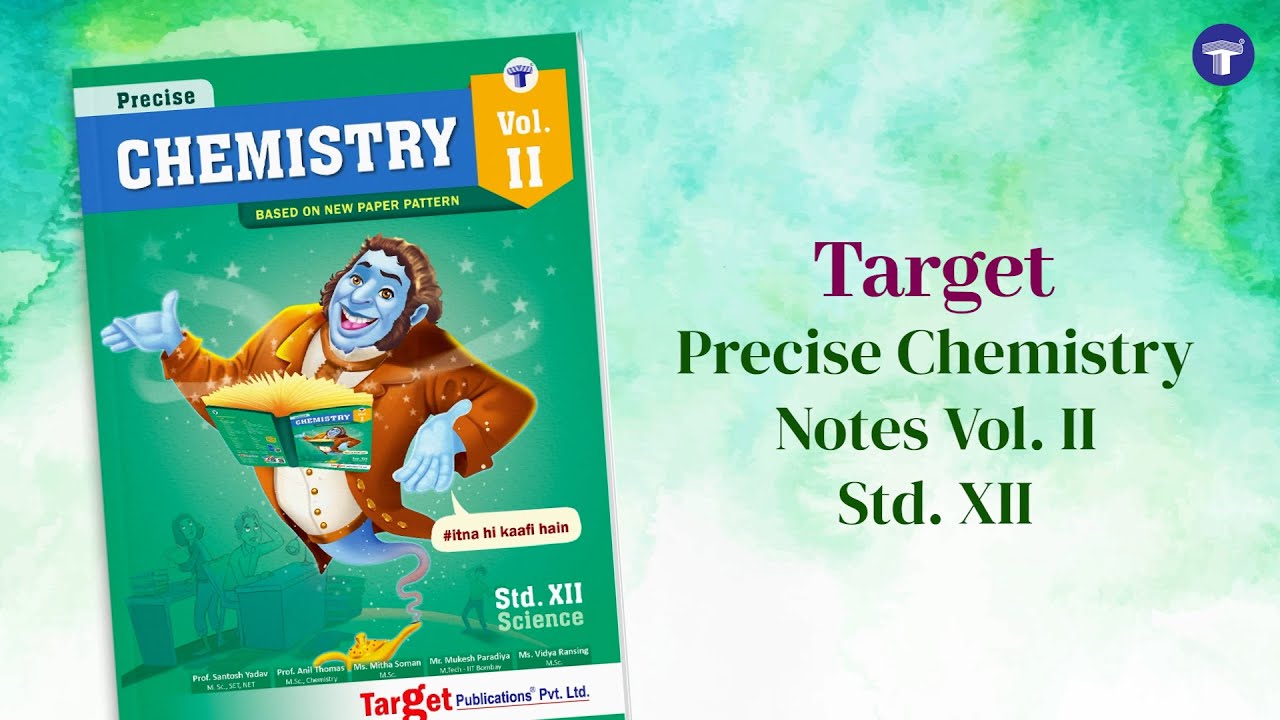 Std. 12 HSC Chemistry Precise Notes - Vol. 2 | Target Publications ...