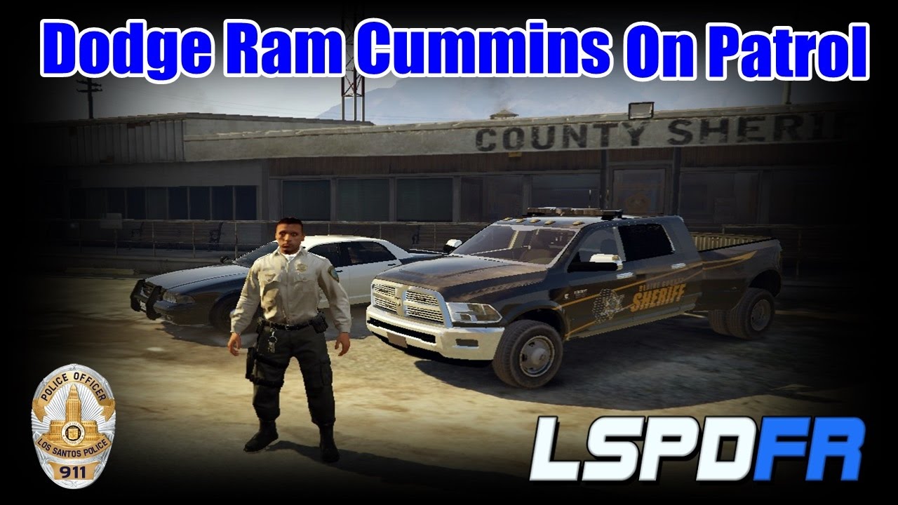 Gta 5 Lspdfr Live Quotram Jamquot Dodge Ram 3500 Dually Sheriff Patrol