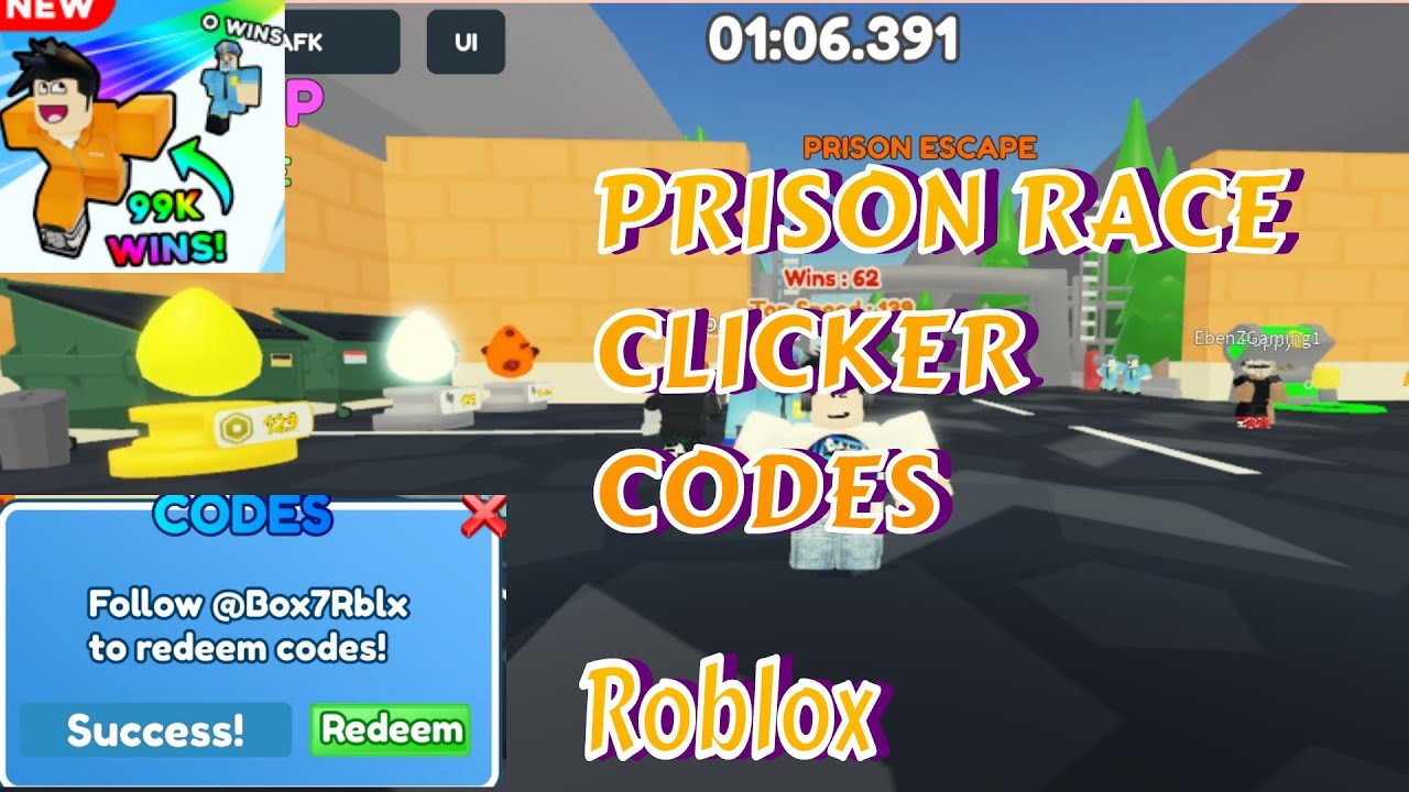 ALL NEW Codes in 🚔Prison Race Clicker!👮! Roblox 🚔Prison Race Clicker!👮 New All Codes! Roblox ...