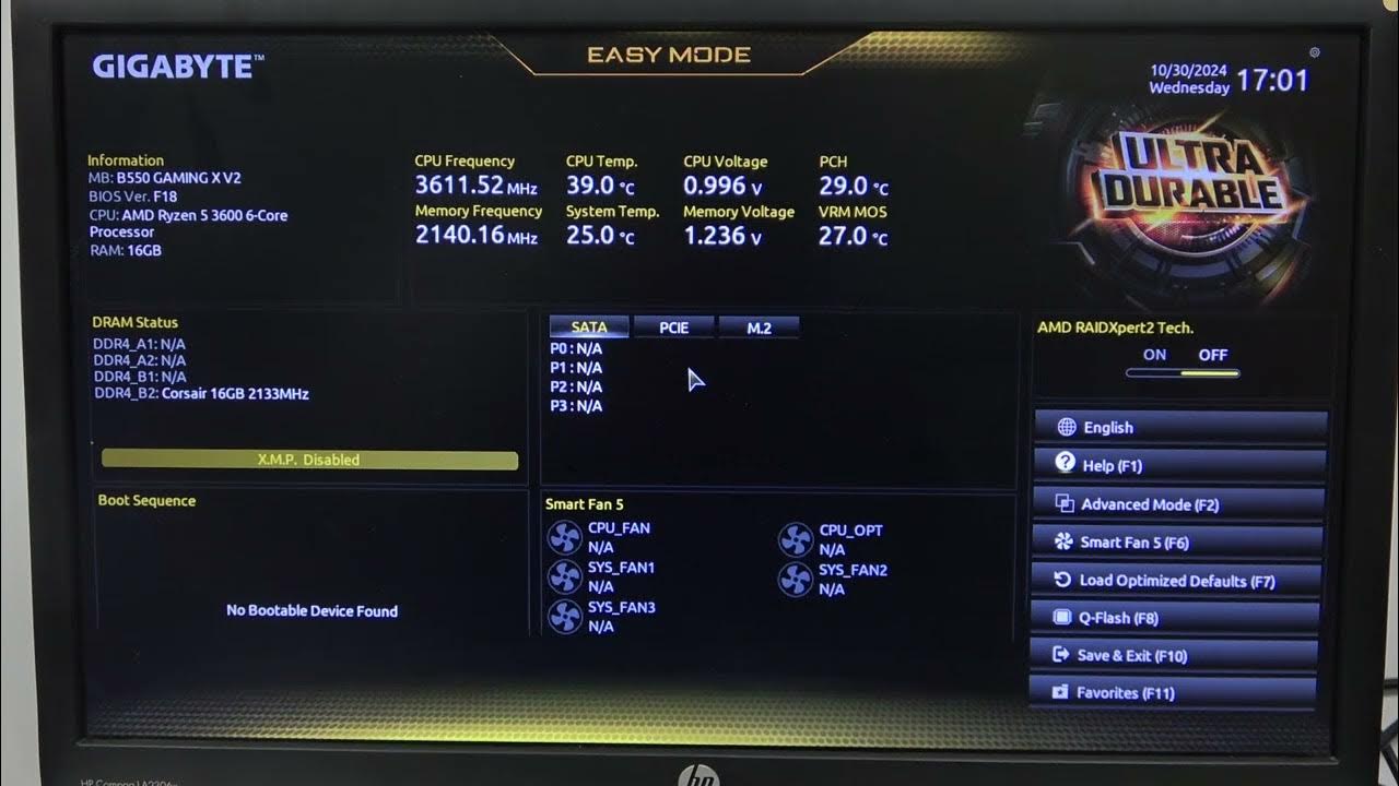 Gigabyte B550 Gaming X Motherboard - How to Enable/Disable XMP | Optimize Memory Performance ...