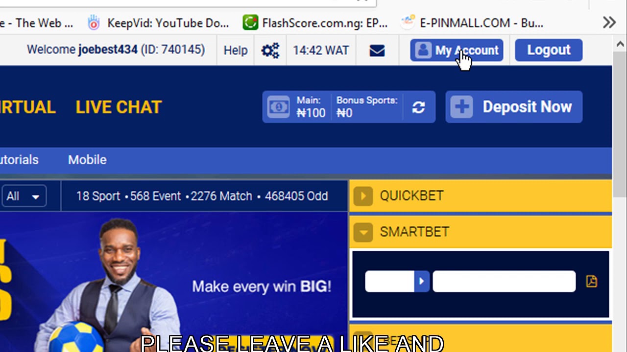 HOW TO LOGIN|CHECKBET SLIP|LOGOUT BETKING ACCOUN - YouTube