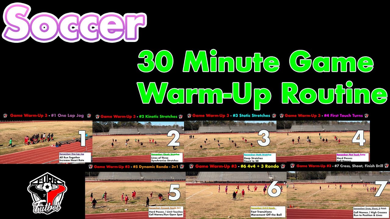 Soccer - 30 Minute Game Warm Up Routine - Passing Drills to Warm Up for ...