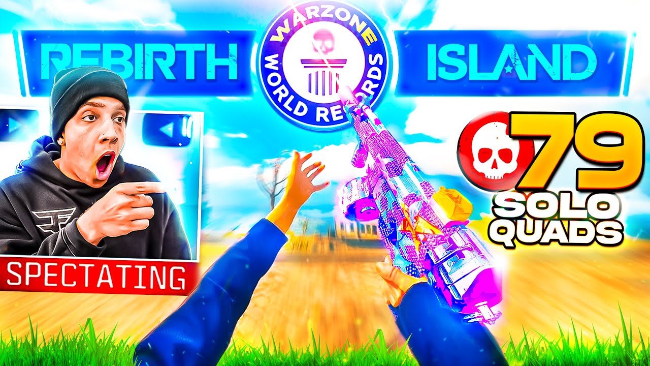 *NEW* WORLD RECORD 79 KILLS SOLO on REBIRTH ISLAND! 🏆 - YouTube