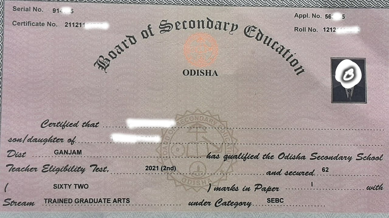 Osstet Certificate Correction || How Will Correct Your Certificate ...