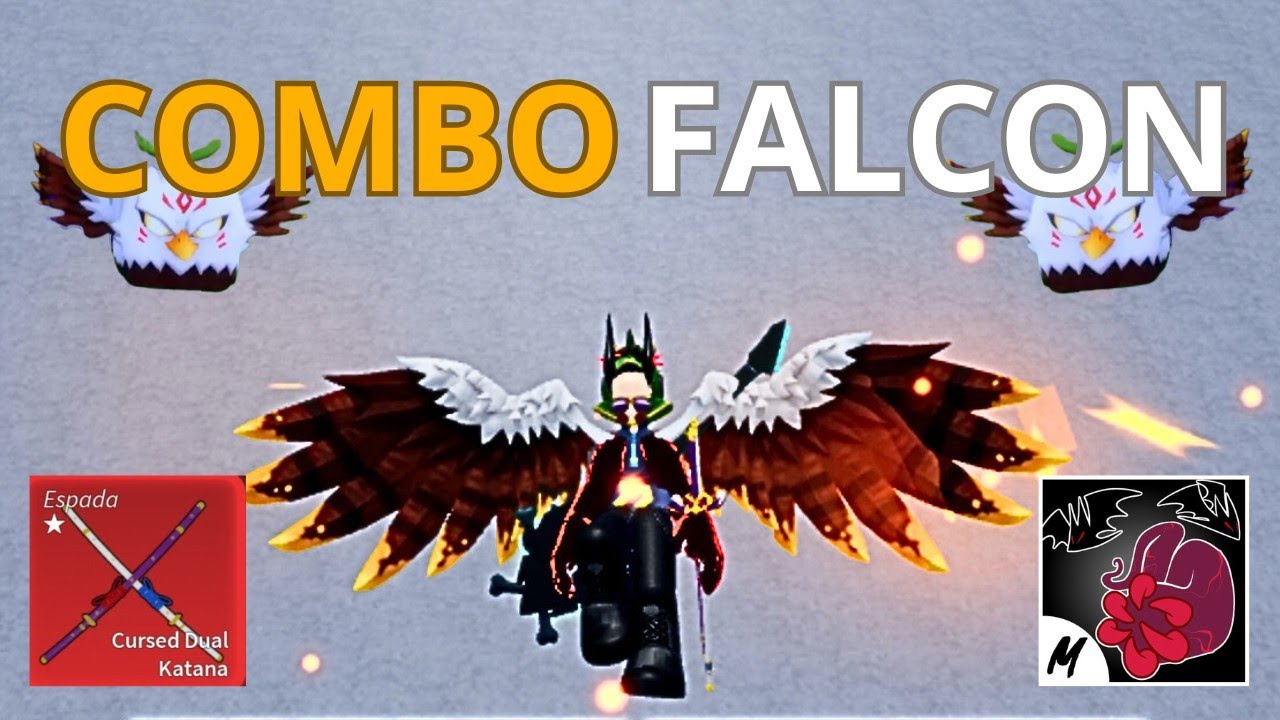 COMBO com a NOVA FALCON REWORK(EAGLE) no Blox Fruits - YouTube