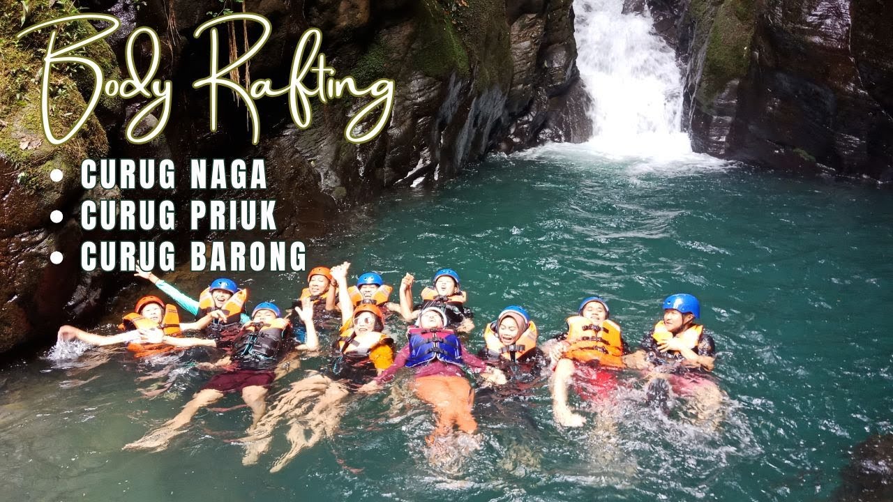 Body Rafting 3 Curug Sekaligus Curug Priuk - Curug Naga - Curug Barong ...