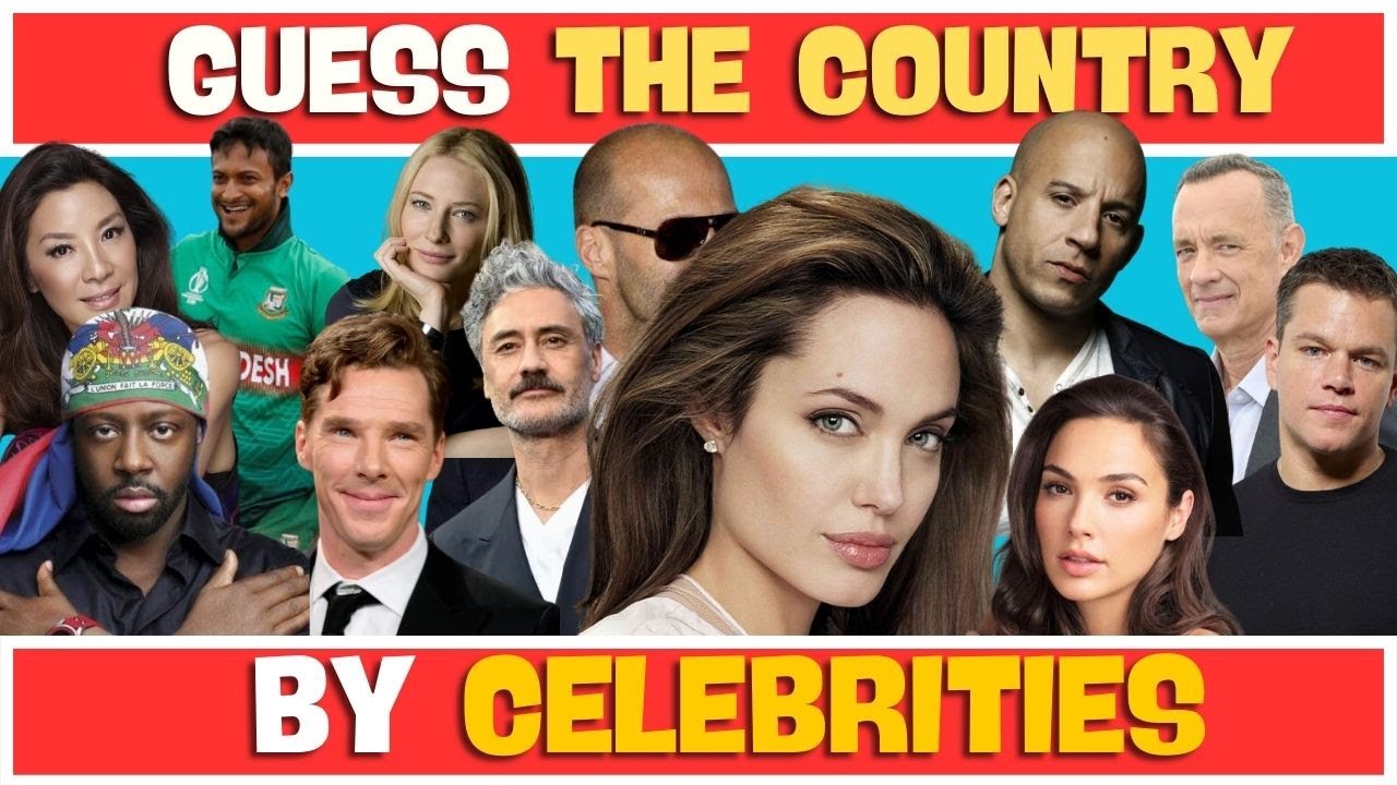 🌍 Guess the Country by the Celebrity! 🌟 | Fun Geography Quiz Game 🌐🤔 ...