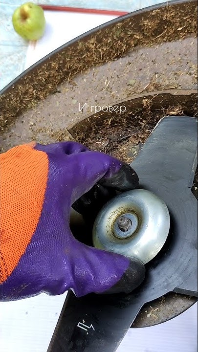 Как установить нож(диск) на триммер.#бензотриммер#электротриммер#сад# ...