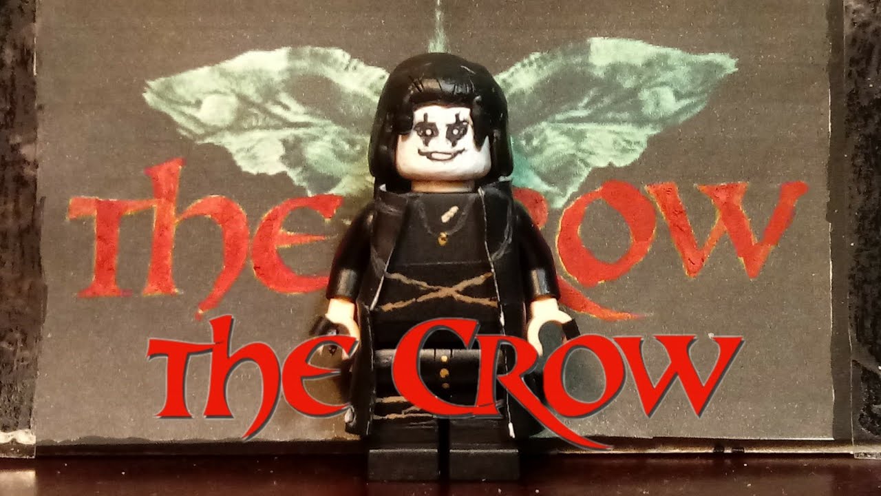 Custom lego Eric Draven (The crow) minifigure showcase - YouTube