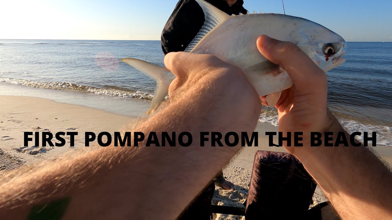 fishing the pompano run (my first pompano!) - YouTube