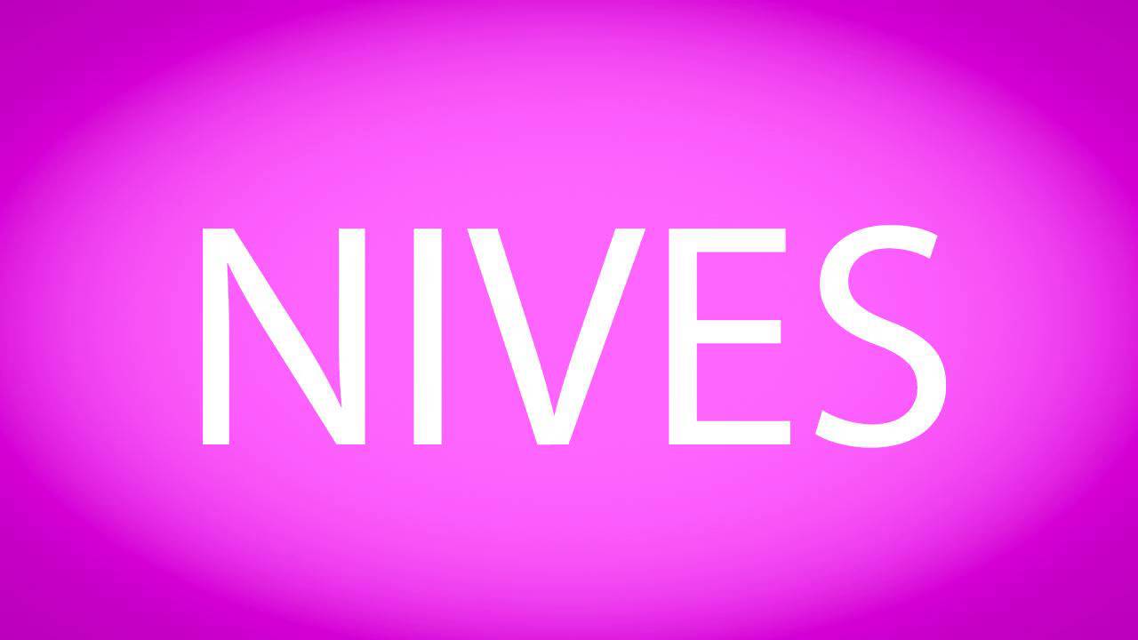 How to pronounce NIVES - YouTube