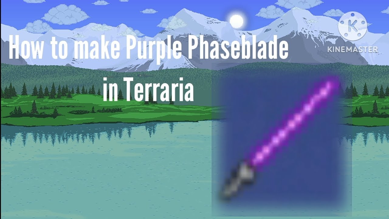 How to craft Purple Phaseblade in Terraria - YouTube