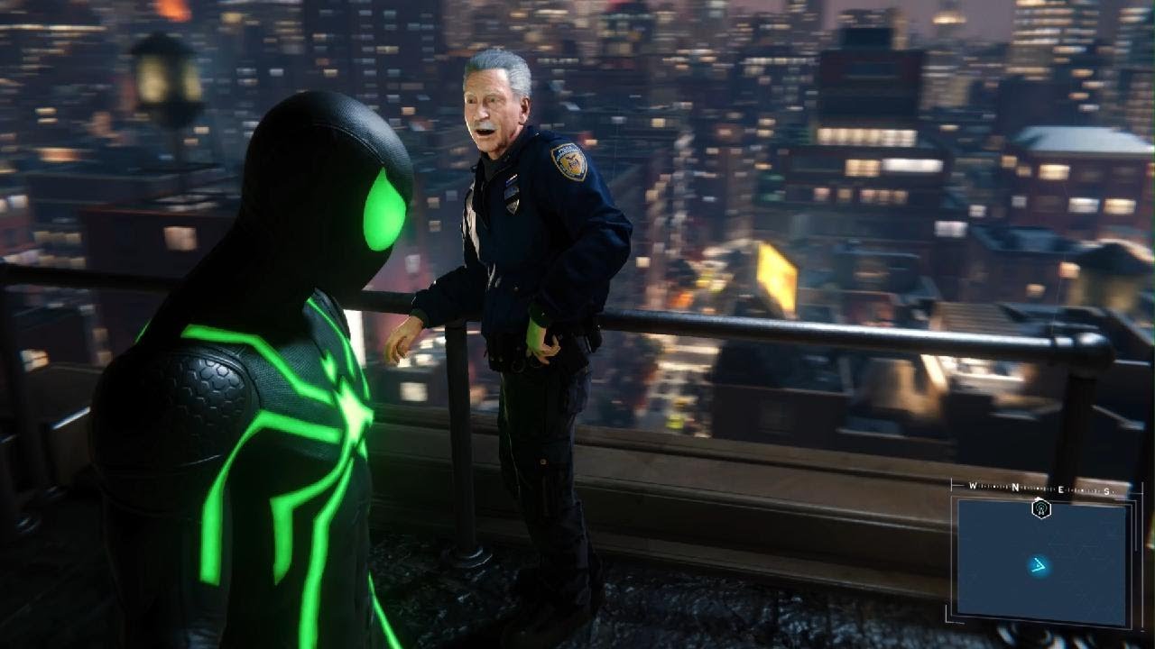 Marvel's Spider-Man Ps5 Spidy Helping a Police Officer - YouTube