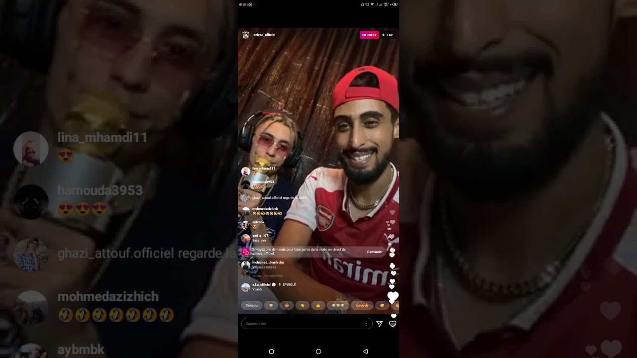 A.l.a & azizos fi live freestyle - YouTube